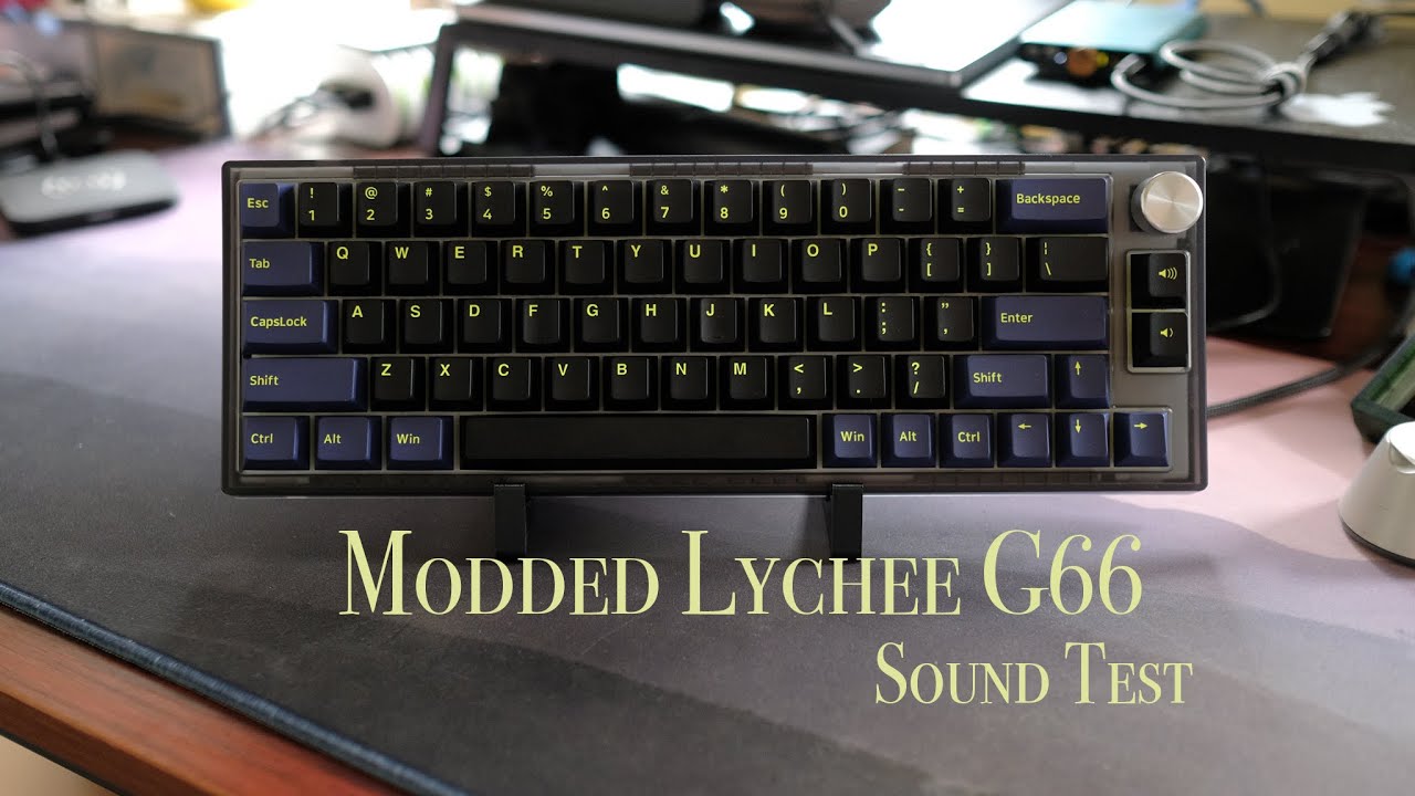 Lychee G66 Modded Sound Test | Awesome Budget Mechanical Keyboard - YouTube