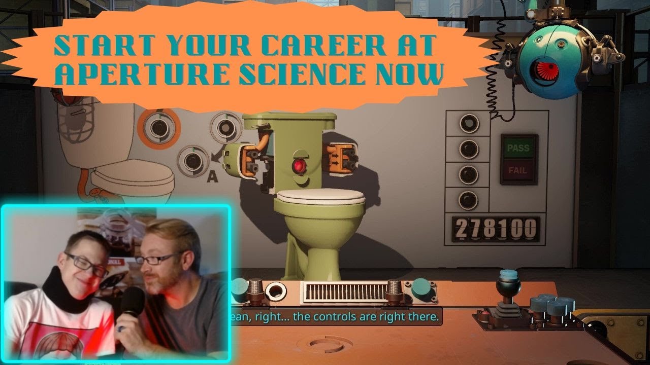 Cave Johnson meets his end! Aperture Desk Job full playthrough ...
