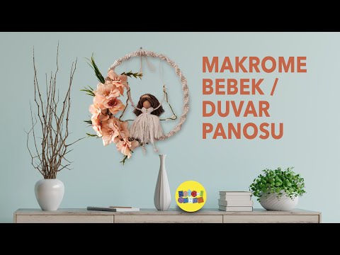 DIY | MAKROME BEBEK 👩| DUVAR PANOSU / Diy | Macrome Baby | Wallboard