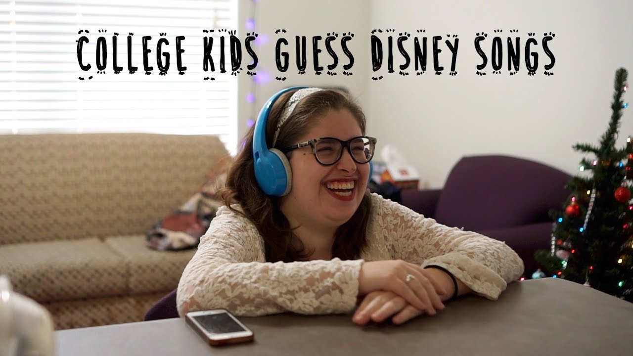 COLLEGE STUDENTS GUESS THE DISNEY SONG! - YouTube