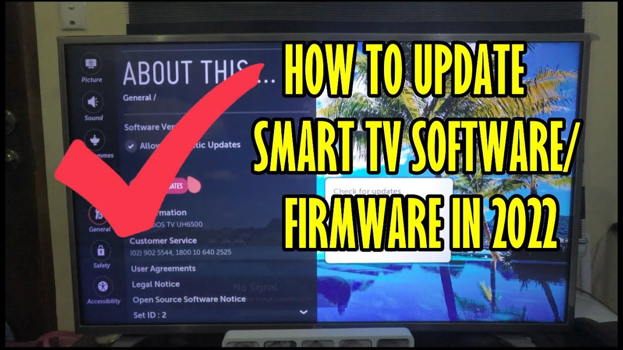 PAANO MAG UPDATE NG LG SMART TV SOFTWARE/FIRMWARE SA 2022 - YouTube
