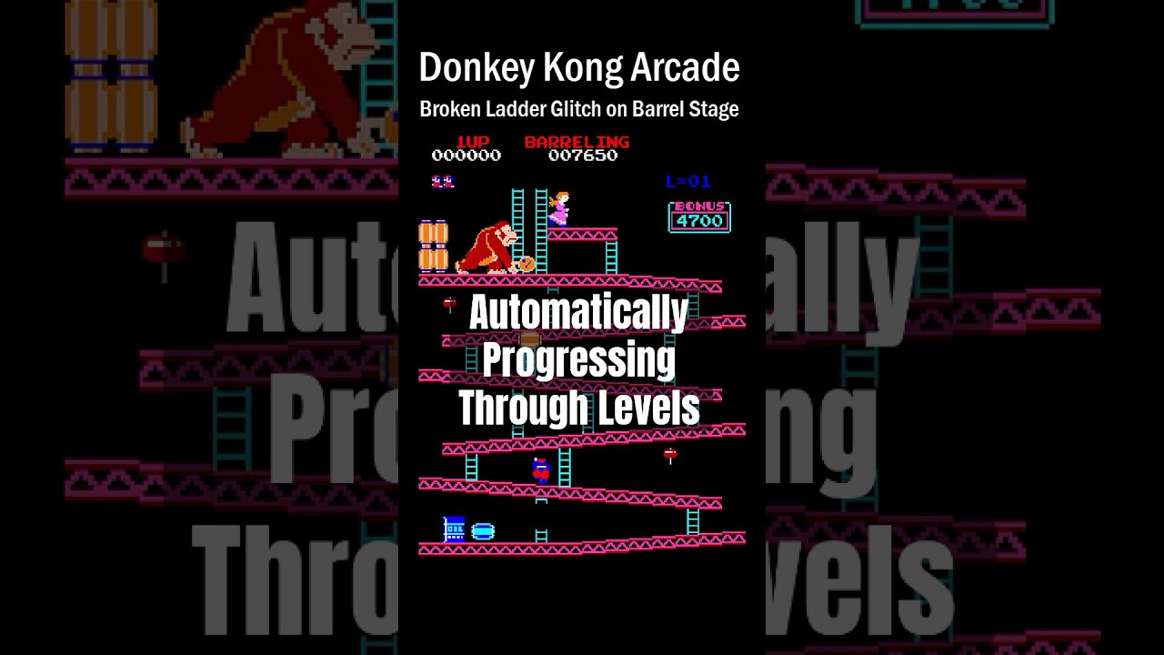 YouTuber tar sig förbi Donkey Kongs kill screen. Med lite olika trix ...