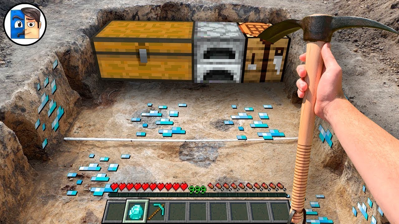 Minecraft RTX in Real Life FIRST STEVE BASE in Realistic Minecraft ...