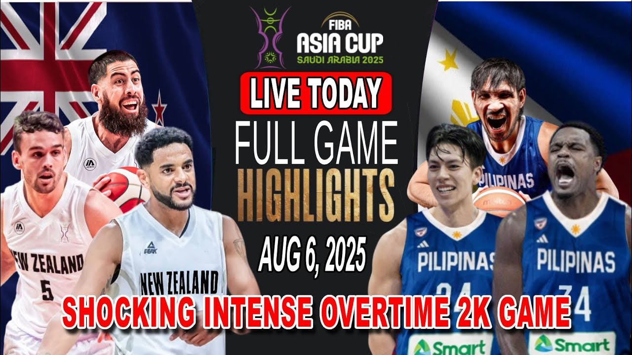 LIVE TODAY: GILAS PILIPINAS vs NEW ZEALAND - FIBA ASIA CUP 2K - YouTube