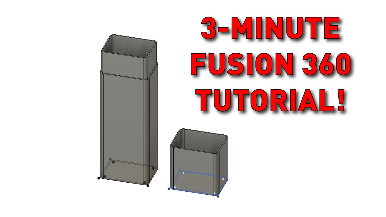 3-minute Fusion 360 build - YouTube