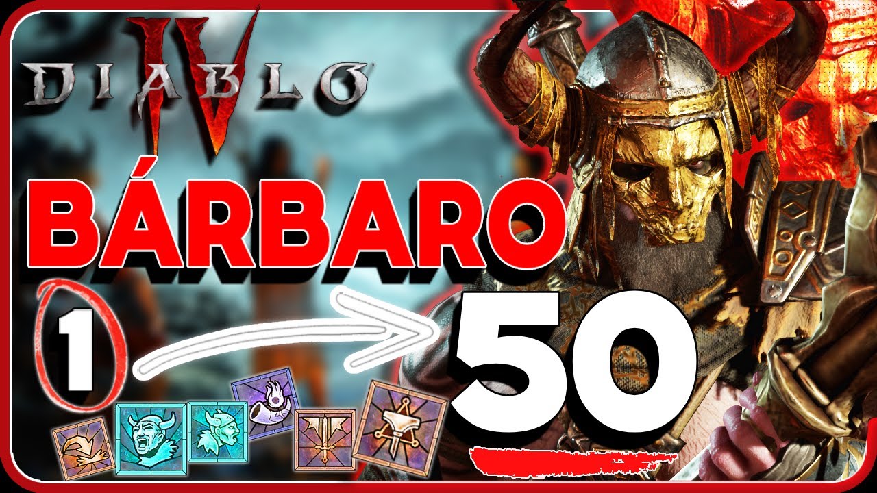 DIABLO 4 BARBARO BUILD PARA VOLAR AL 50 | GUÍA | ESPAÑOL - YouTube