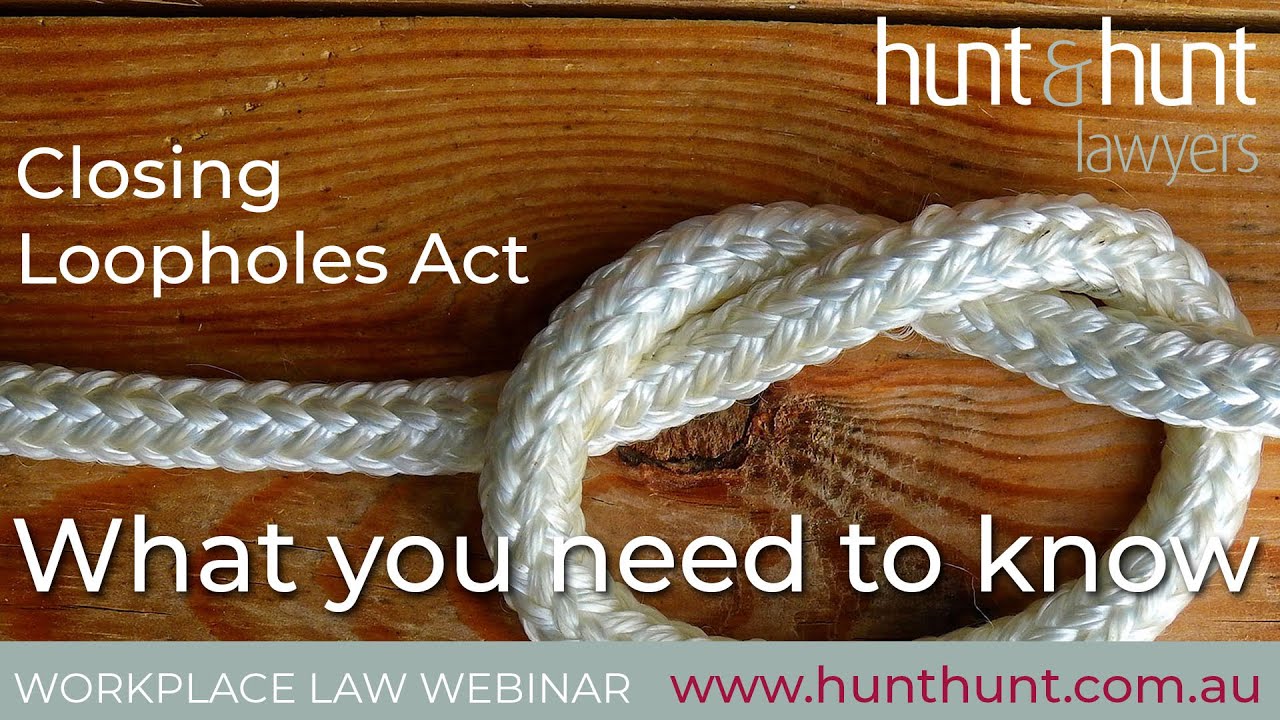 Closing Loopholes Act Webinar - What you need to know! Webinar ...