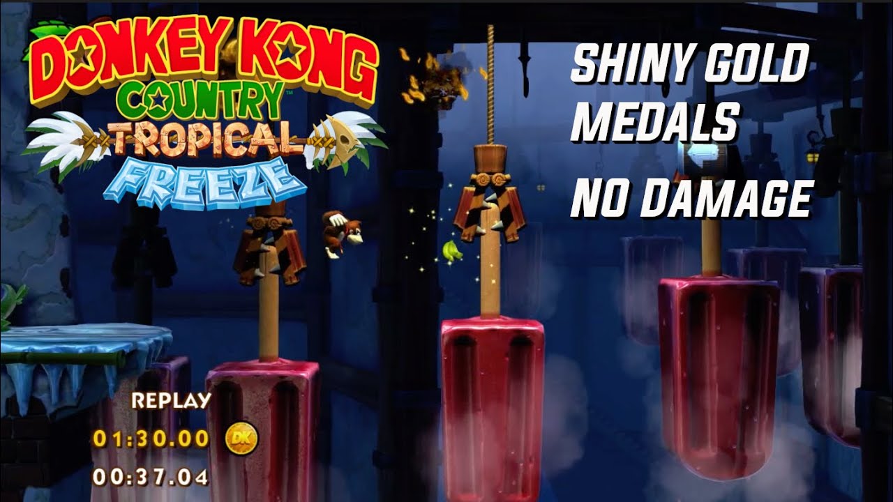 Donkey Kong Country TF - World 5 (SHINY GOLD MEDALS | NO DAMAGE) - YouTube