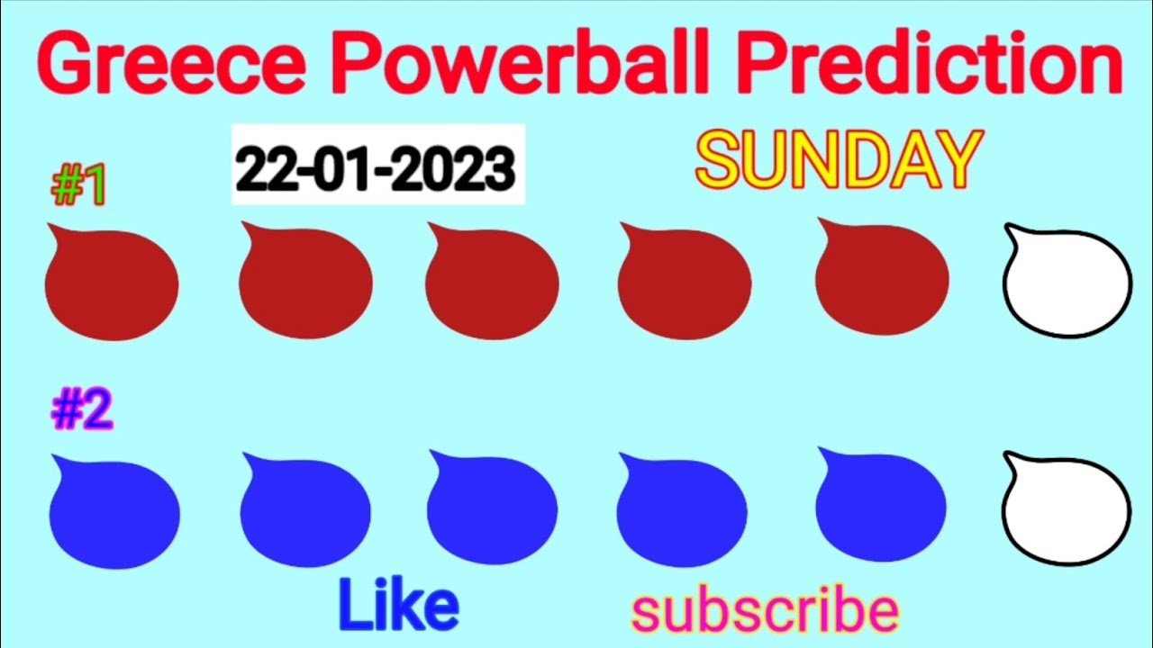 Greece Powerball Prediction For Sunday 22 January 2023 Today Greece