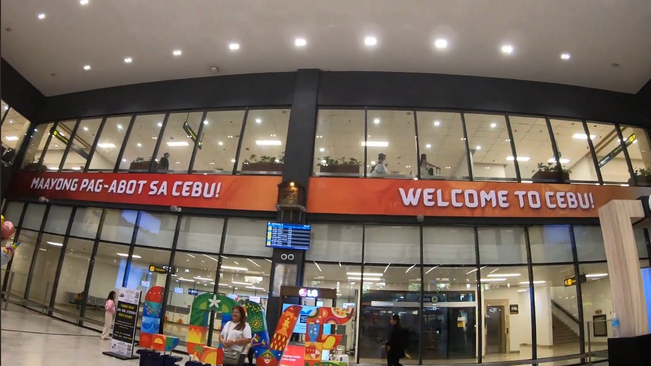At Mactan Cebu International Airport , Joe, Ate Megan, Peter, Alain ...