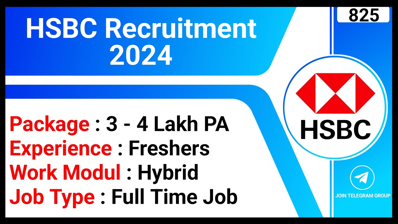 HSBC Recruitment 2024 | Fresher Jobs | Top Company Jobs | Data Delivery ...
