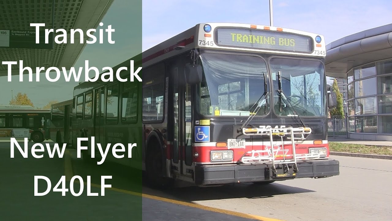 Transit Throwback: TTC New Flyer D40LF at Sheppard West - YouTube