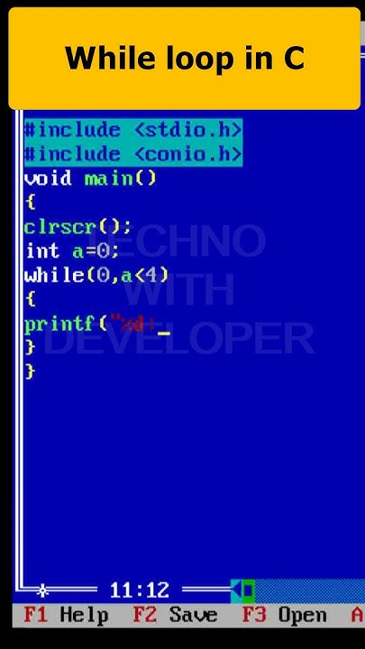 While loop syntax in C Part 156 | C Programming #youtubeshorts # ...