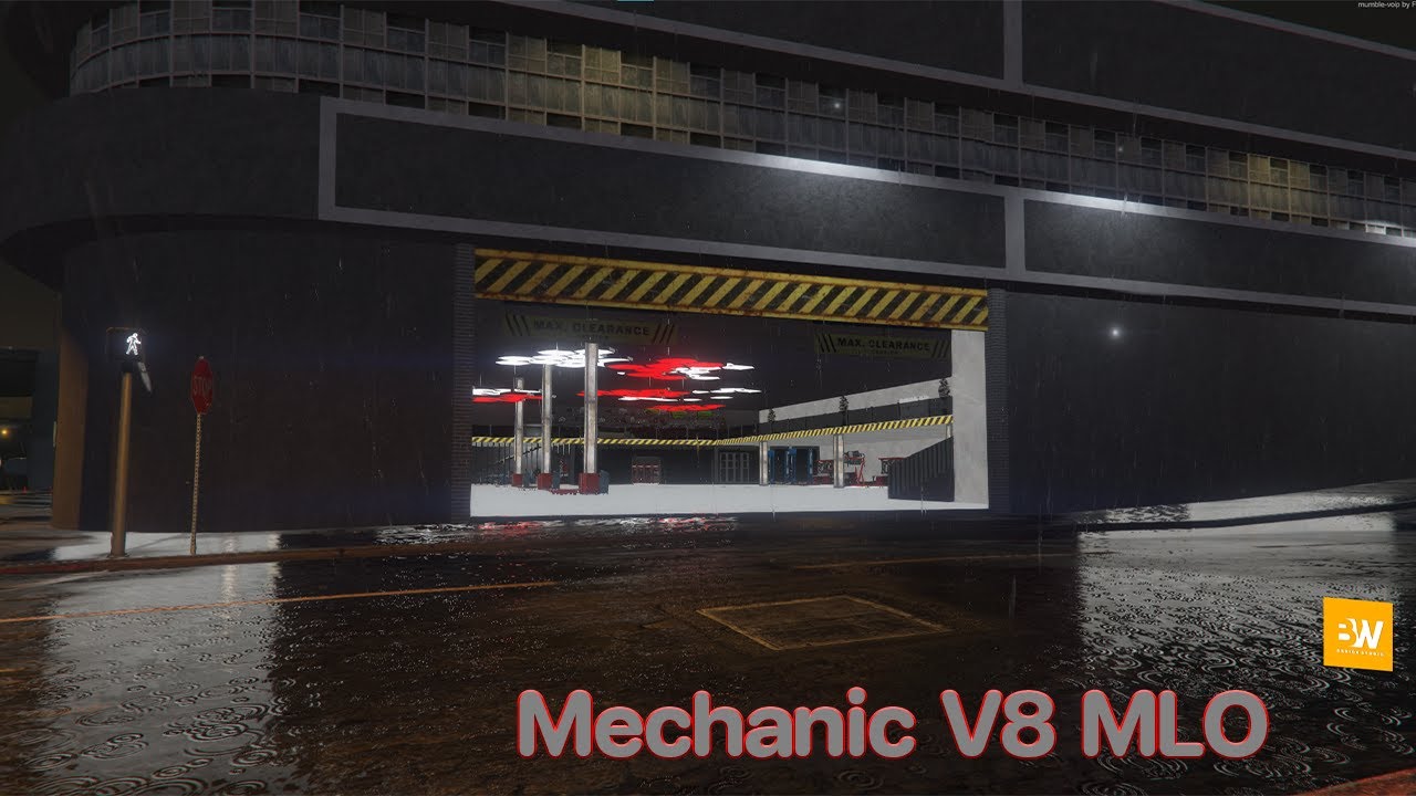 MECHANIC V8 MLO map GTA V | FiveM Maps | By MICHAEL BABWAA - YouTube