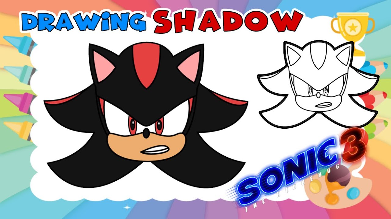 How to Draw Shadow from Sonic in 5 Minutes EASY - YouTube