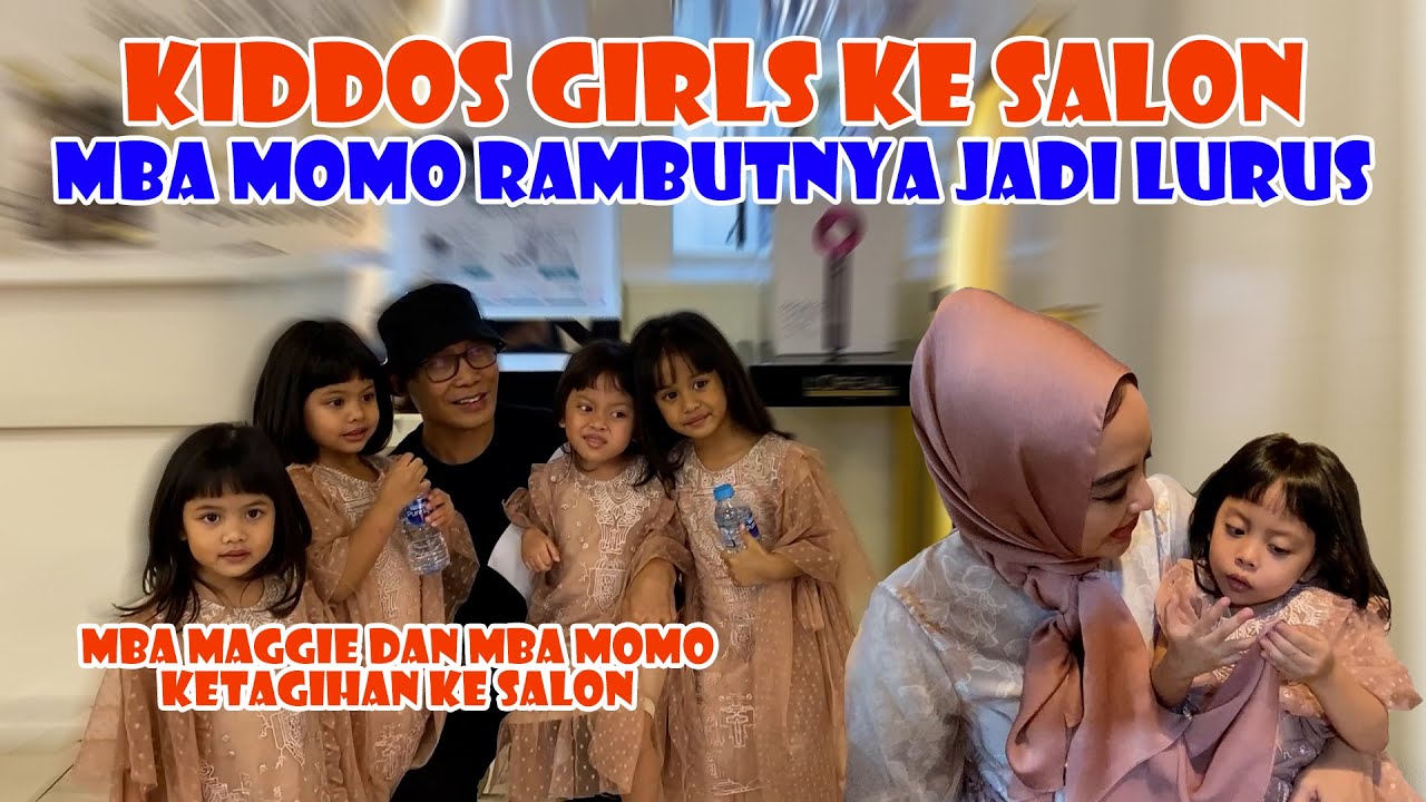 KIDDOS GIRL NYALON!!! MBAK MOMO JADI LURUS RAMBUTNYA!!! - YouTube