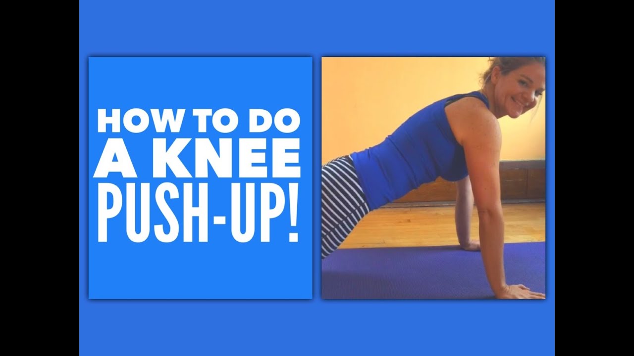 How to do a Knee Push-Up (Bodyweight Exercise Demo) - YouTube