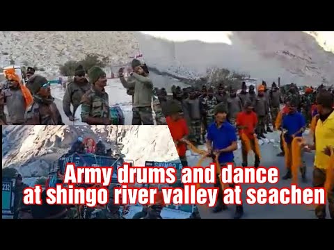 indian army dance at shingo river valley. - YouTube
