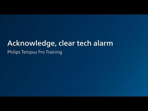 Tempus Pro Acknowledge, Clear Tech Alarm - YouTube