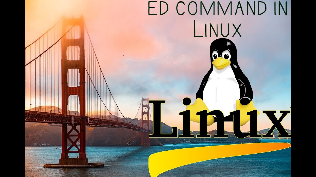 how to use ED command in linux - YouTube