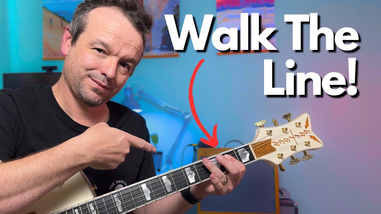 4 Essential Beginner Walking Bass Lines for Guitar! - YouTube