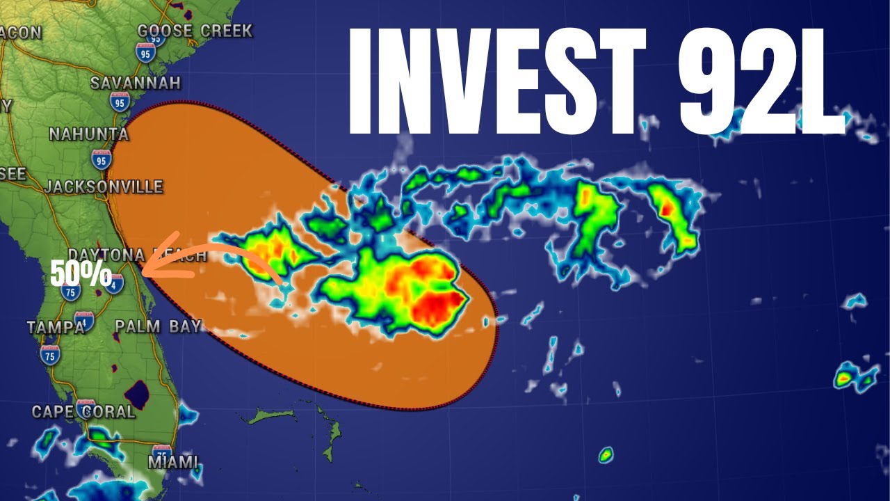 Invest 92L (Tropical Depression #2) is organizing before reaching ...