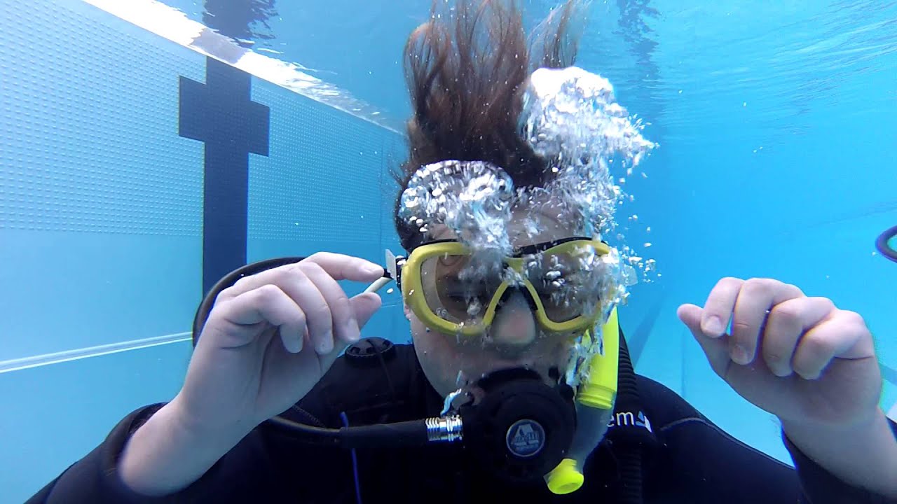 POOL TIME - mask clearing exercises - YouTube