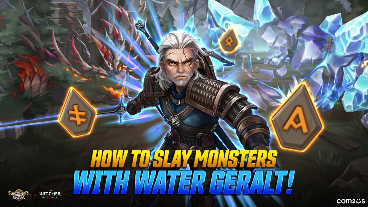 How to Slay Monsters with Water Geralt in Summoners War! - YouTube