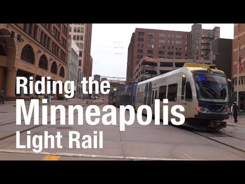 A Trip on the Minneapolis Light Rail - YouTube