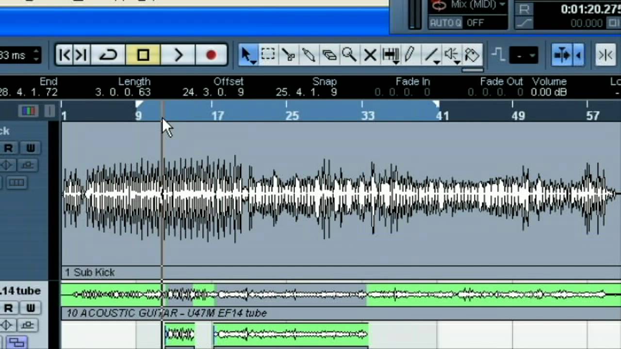 Cubase 4 - Exporting Individual Audio Files (part 1) - YouTube