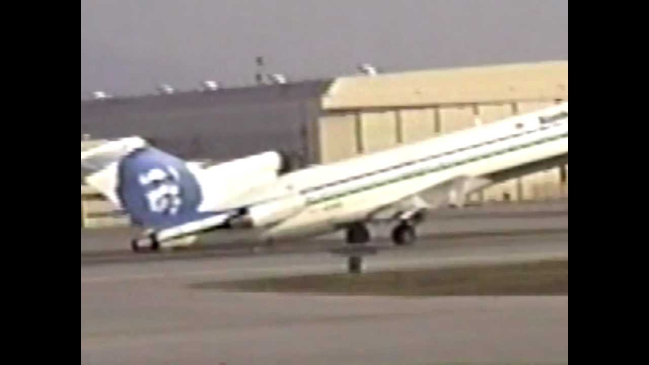 Alaska Boeing 727-290/Adv, Tail Scrape Or Not? - YouTube