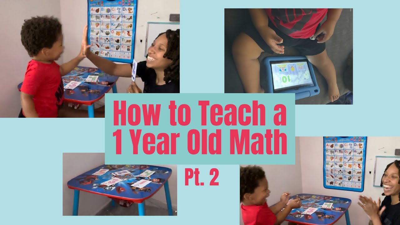 How to Teach a 1 Year Old Math? Part 2 | Number Flash Cards | Early ...