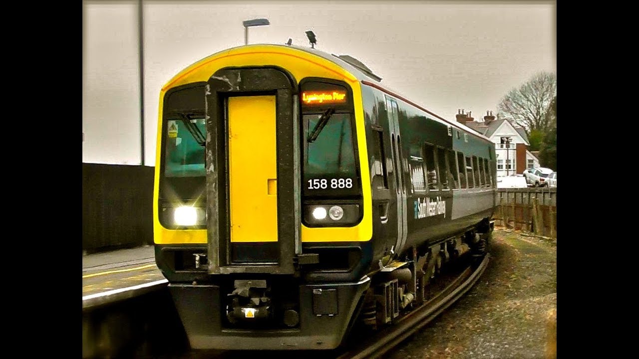 SWR 158888 In SWR Livery Arrives At Lymington Pier From Brockenhurst ...
