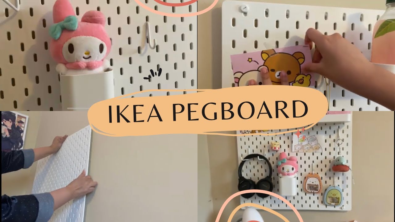 it was easy to install- IKEA PEGBOARD | daughter's desk | vlog - YouTube