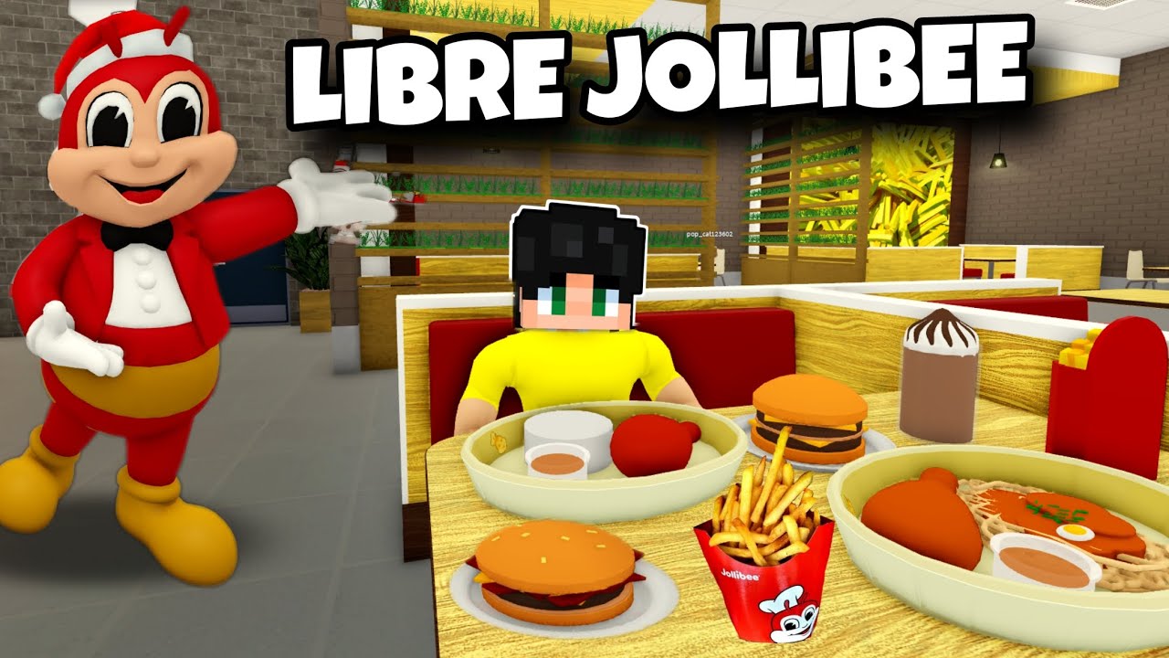 KUMAIN AKO sa JOLLIBEE ng LIBRE LANG sa ROBLOX - YouTube