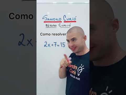 Como resolver equação do 1º grau