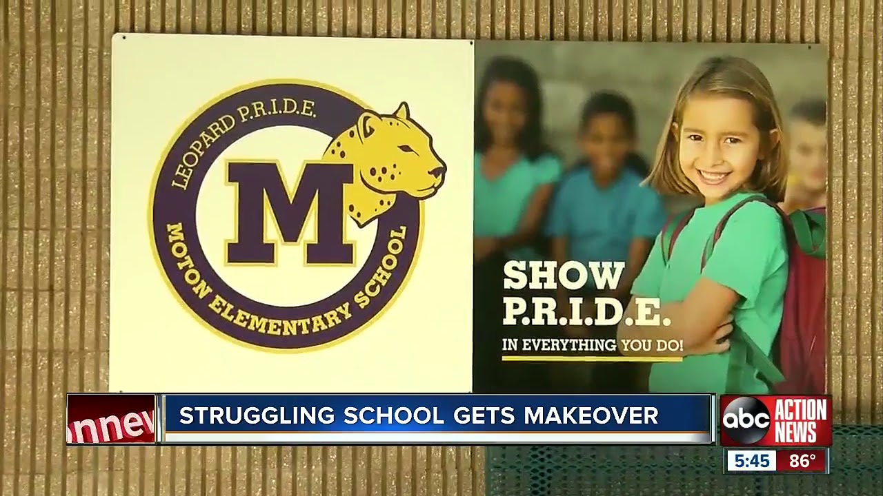 Moton Elementary gets a new look thanks to the help of a local company ...