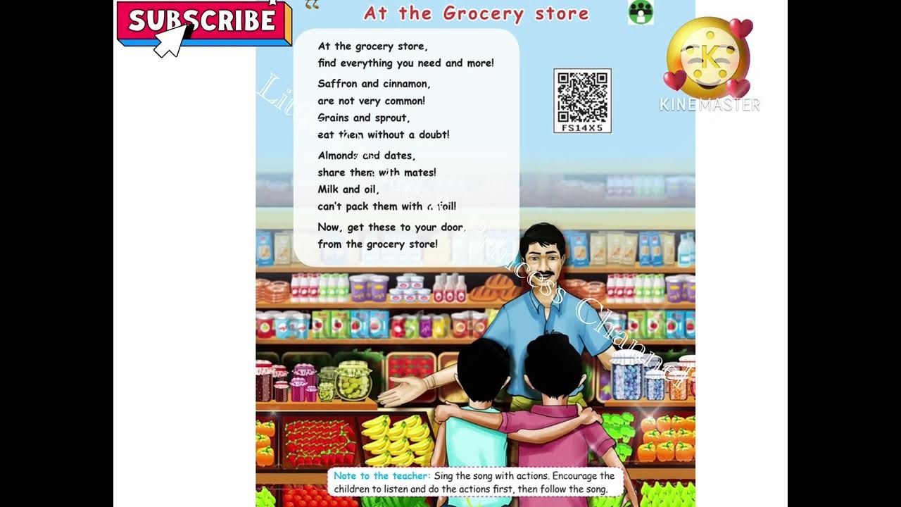 At The Grocery Store | At the grocery store 3rd Std English Poem with ...