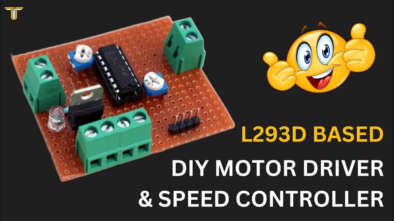 How To Make Motor driver With DC motor Speed Controller at Home - YouTube