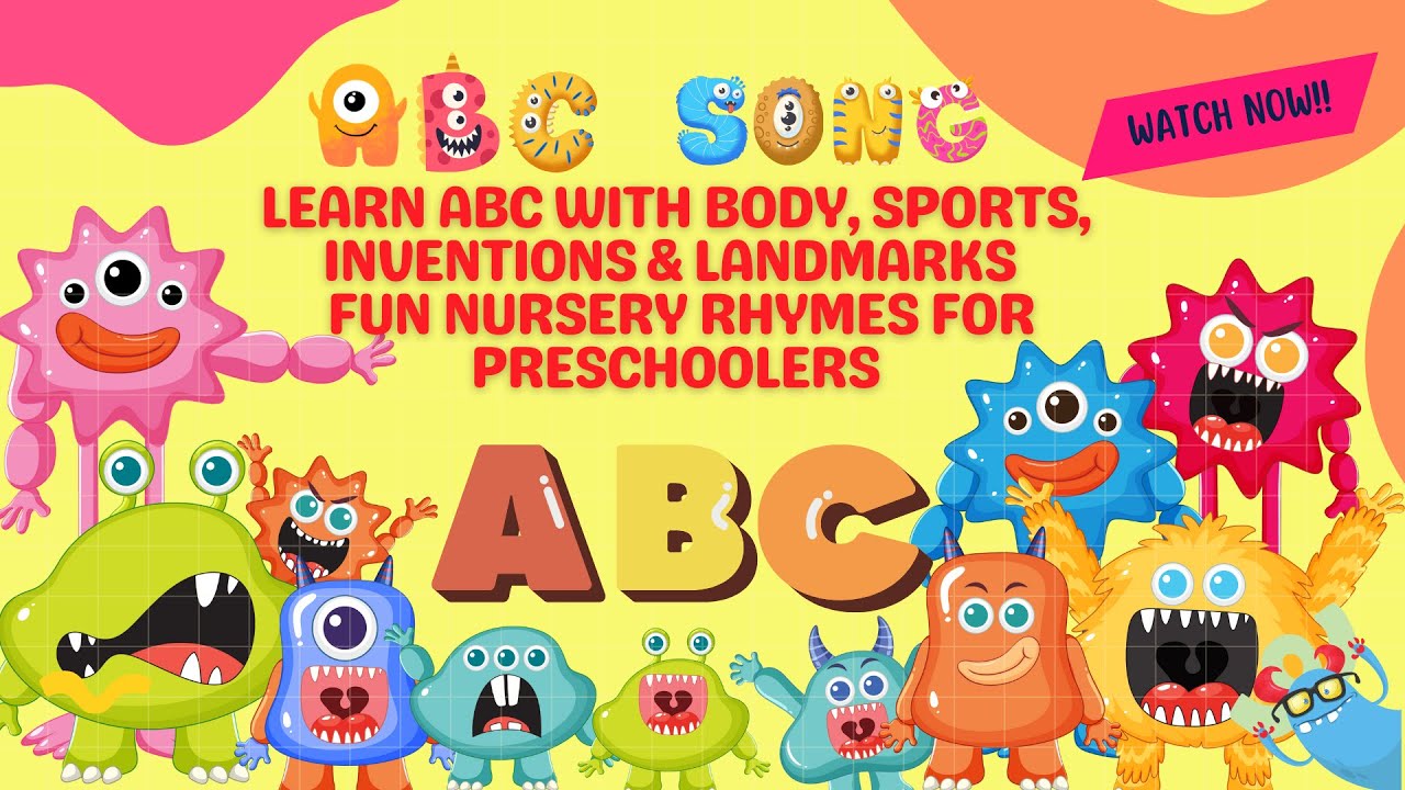 ABC Body, Sports, Inventions & Famous Landmarks Adventrue Song | Fun ...