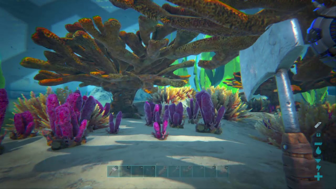 ARK: Survival Evolved Genesis getting stone at ocean simulation - YouTube