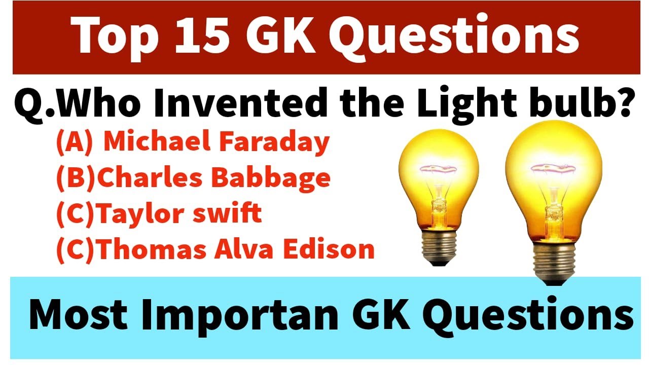 TOP 15 OBJECTIVE GK QUESTION AND ANSWER 2023 || GENERAL KNOWLEDGE ...