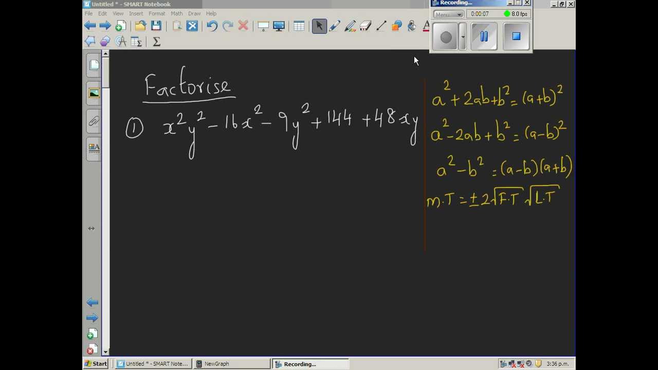 Factorisation Of X 2y 2 16x 2 9y 2 144 48xy And 3x 3 6x 2 x 2 YouTube factorisation-of-x-2y-2-16x-2-9y-2-144-48xy-and-3x-3-6x-2-x-2-youtube