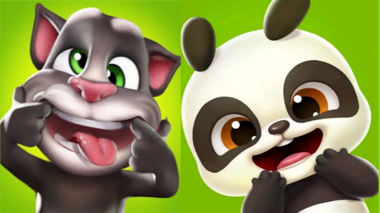 My Talking Tom 2 vs my talking Panda 2 Gameplay HD - YouTube