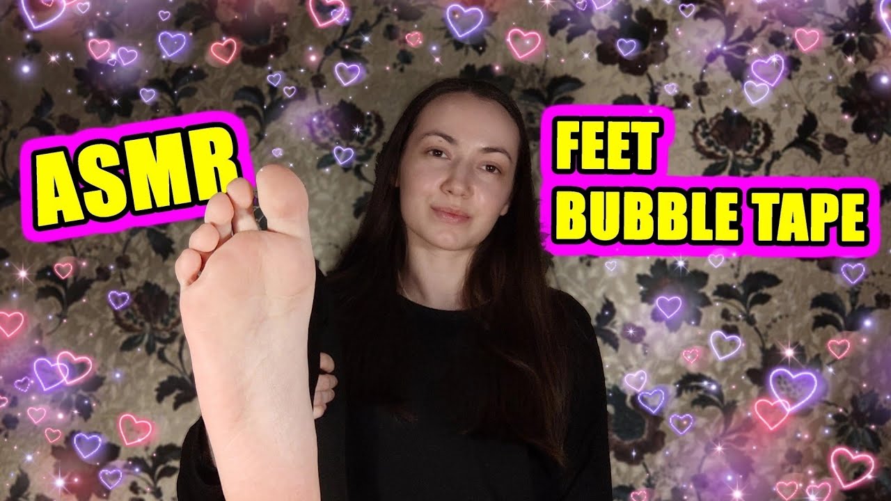 ASMR, feet, bubble tape #asmr - YouTube