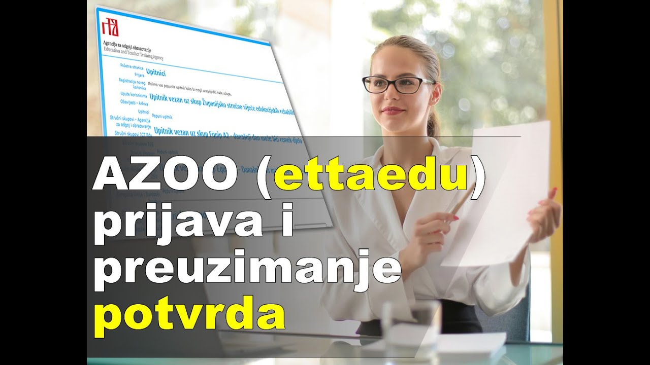 AZOO (ettaedu) prijava i preuzimanje potvrda - YouTube