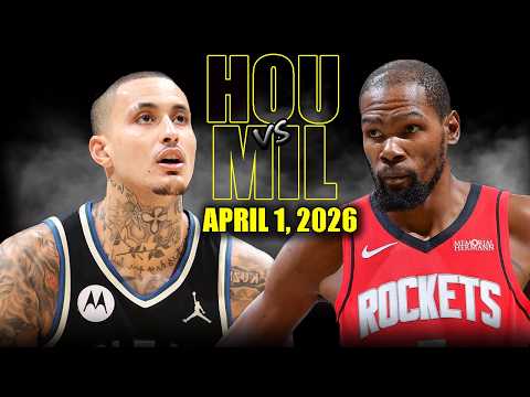 Houston Rockets vs Milwaukee Bucks Full Game Highlights – April 1, 2026 | NBA Season