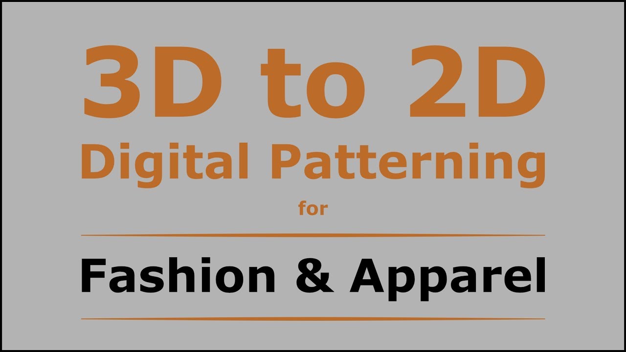 3D to 2D Digital Patterning for Apparel From Optitex 3D dress design ...
