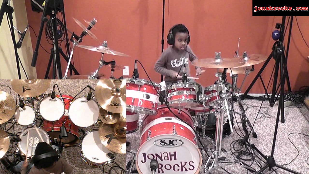 Nickelback - Figured You Out, 7 Year Old Drummer, Jonah Rocks - YouTube