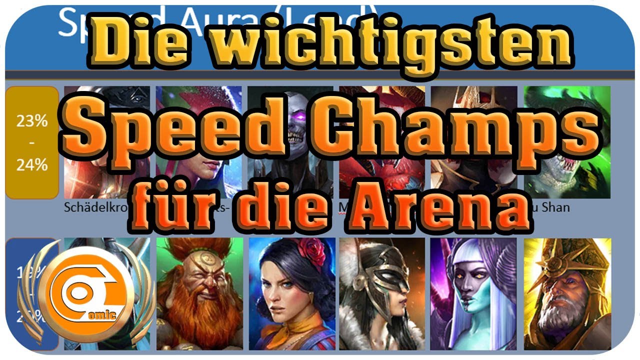 Die wichtigsten Arena Speed Champions in RAID Shadow Legends im ...